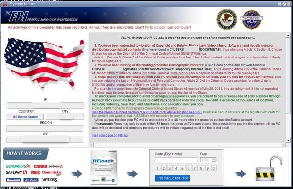 FBI Virus - Your Computer Has Been Locked - how to remove?