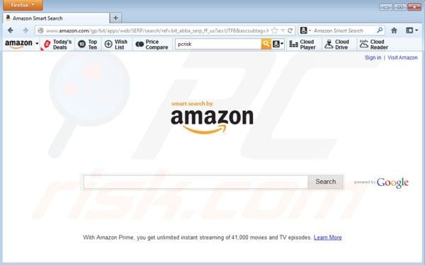 Amazon Smart Search Toolbar - how to remove?