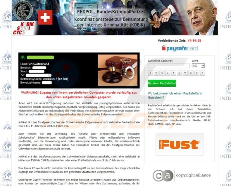 FEDPOL. BundesKriminalPolizei Virus - Decryption, removal, and lost ... FEDPOL. BundesKriminalPolizei Virus - Decryption, removal, and lost ...