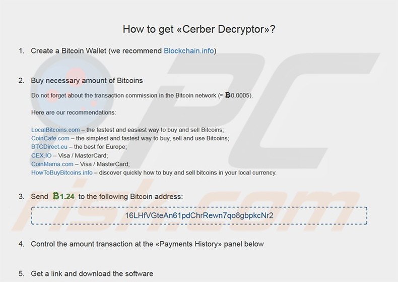 Cerber Ransomware - how to remove?