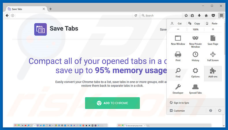 Save Tabs Adware - Easy removal steps (updated)