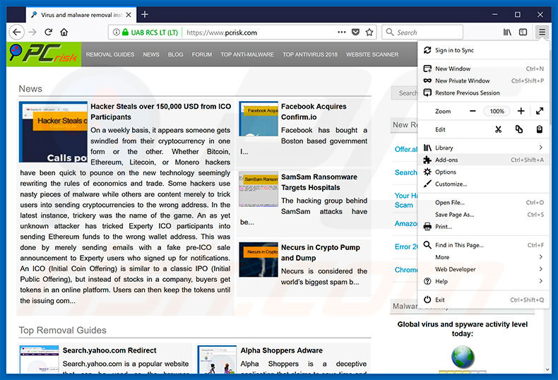 How to uninstall Windows Firewall Warning Alert Scam - virus removal ...