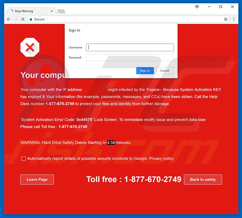 How to remove System Activation KEY Has Expired POP-UP Scam - virus ...