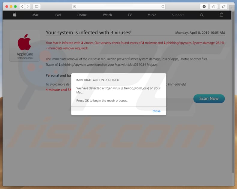 Apple.com-scan.live POP-UP Scam (Mac) - Removal steps, and macOS ... Apple.com-scan.live POP-UP Scam (Mac) - Removal steps, and macOS ...