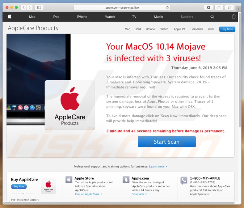 Apple.com-scan-mac.live POP-UP Scam (Mac) - Removal steps, and macOS ... Apple.com-scan-mac.live POP-UP Scam (Mac) - Removal steps, and macOS ...