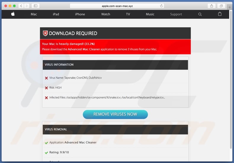 Apple.com-scan-mac.xyz POP-UP Scam (Mac) - Removal steps, and macOS ... Apple.com-scan-mac.xyz POP-UP Scam (Mac) - Removal steps, and macOS ...