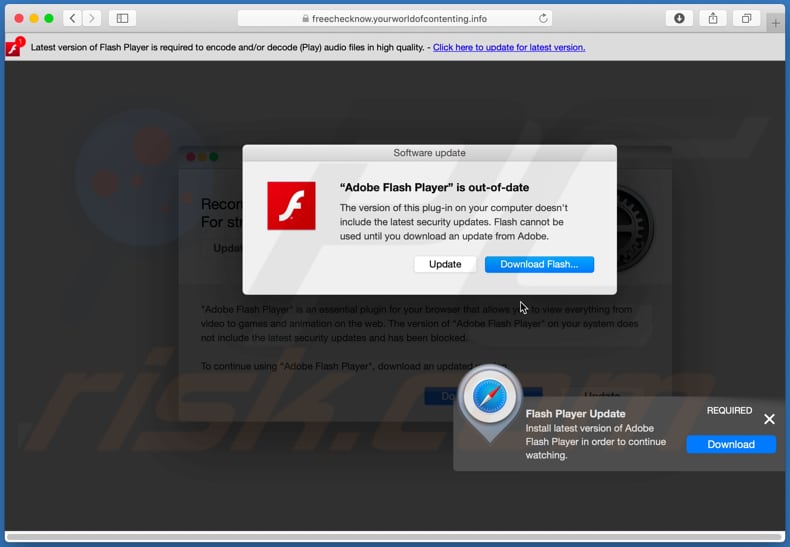 Latest Version Of Adobe Flash Player POP-UP Scam (Mac) - Removal steps ... Latest Version Of Adobe Flash Player POP-UP Scam (Mac) - Removal steps ...