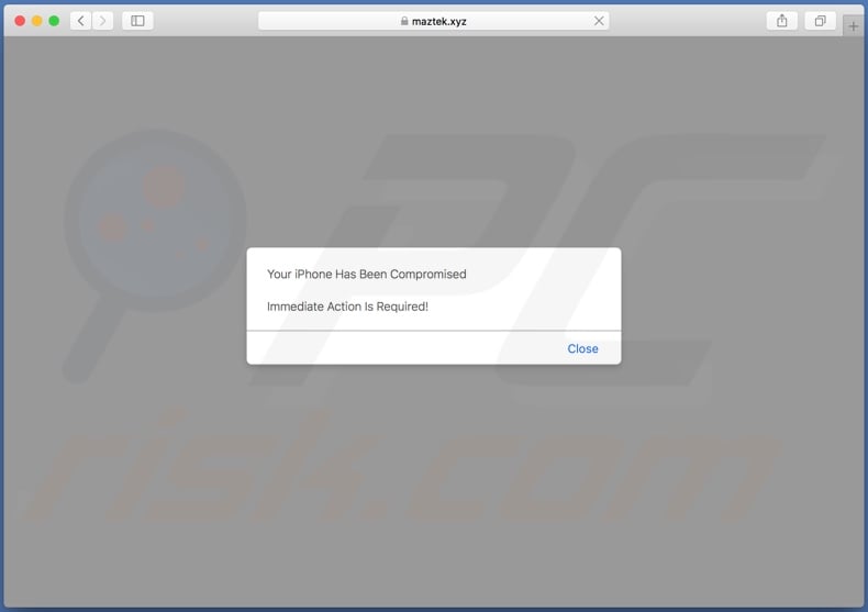 Maztek.xyz POP-UP Scam (Mac) - Removal steps, and macOS cleanup (updated) Maztek.xyz POP-UP Scam (Mac) - Removal steps, and macOS cleanup (updated)