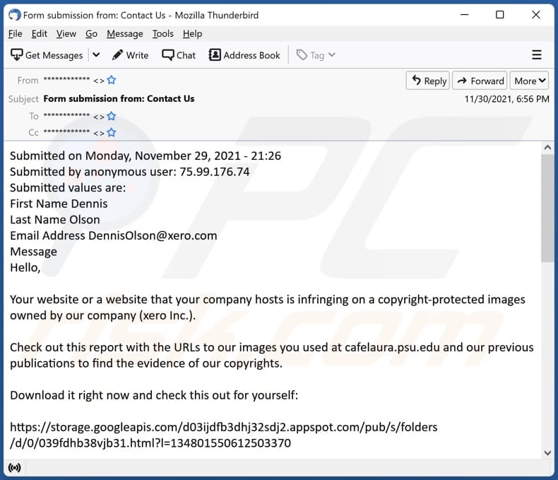 DMCA Copyright Infringement Notification Email Virus - Removal and ... DMCA Copyright Infringement Notification Email Virus - Removal and ...