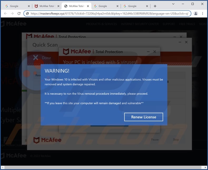 Your Windows 10 Is Infected With Viruses POP-UP Scam - Removal and ... Your Windows 10 Is Infected With Viruses POP-UP Scam - Removal and ...