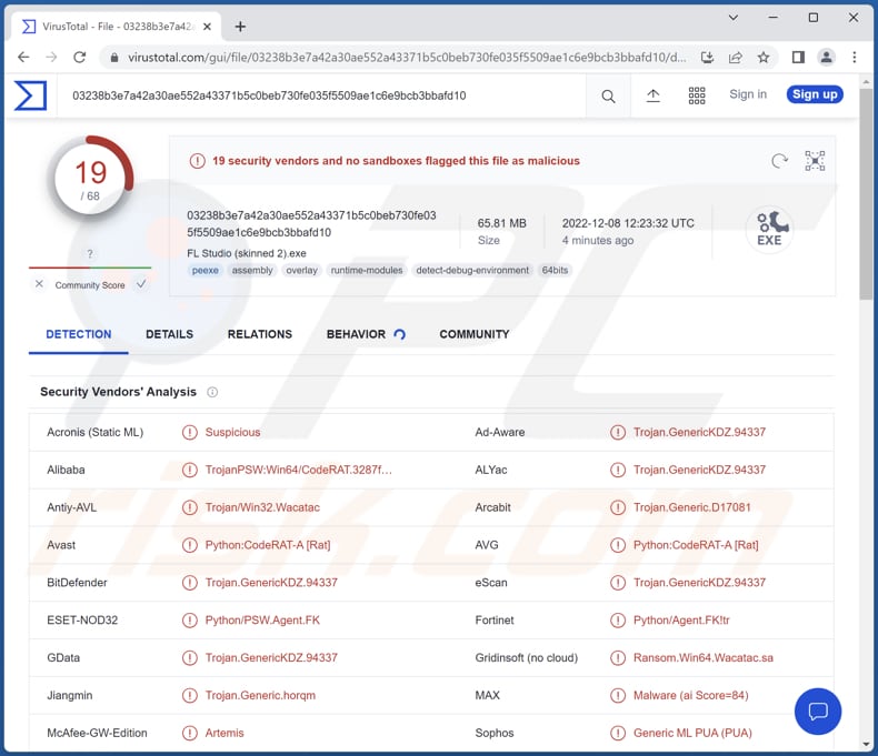 CodeRAT Stealer - Malware removal instructions CodeRAT Stealer - Malware removal instructions