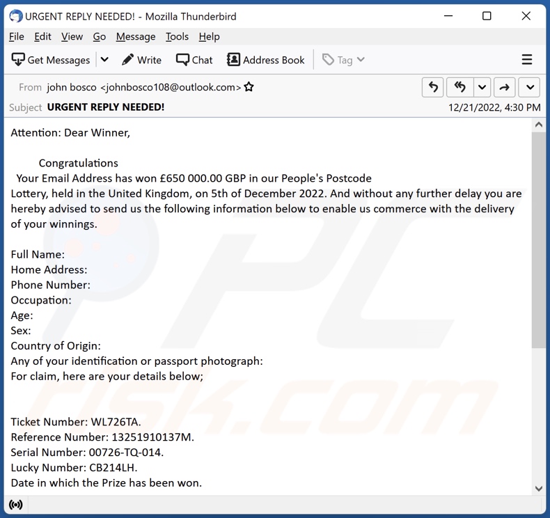 People s Postcode Lottery Email Scam Removal And Recovery Steps updated People s Postcode Lottery Email Scam Removal And Recovery Steps updated